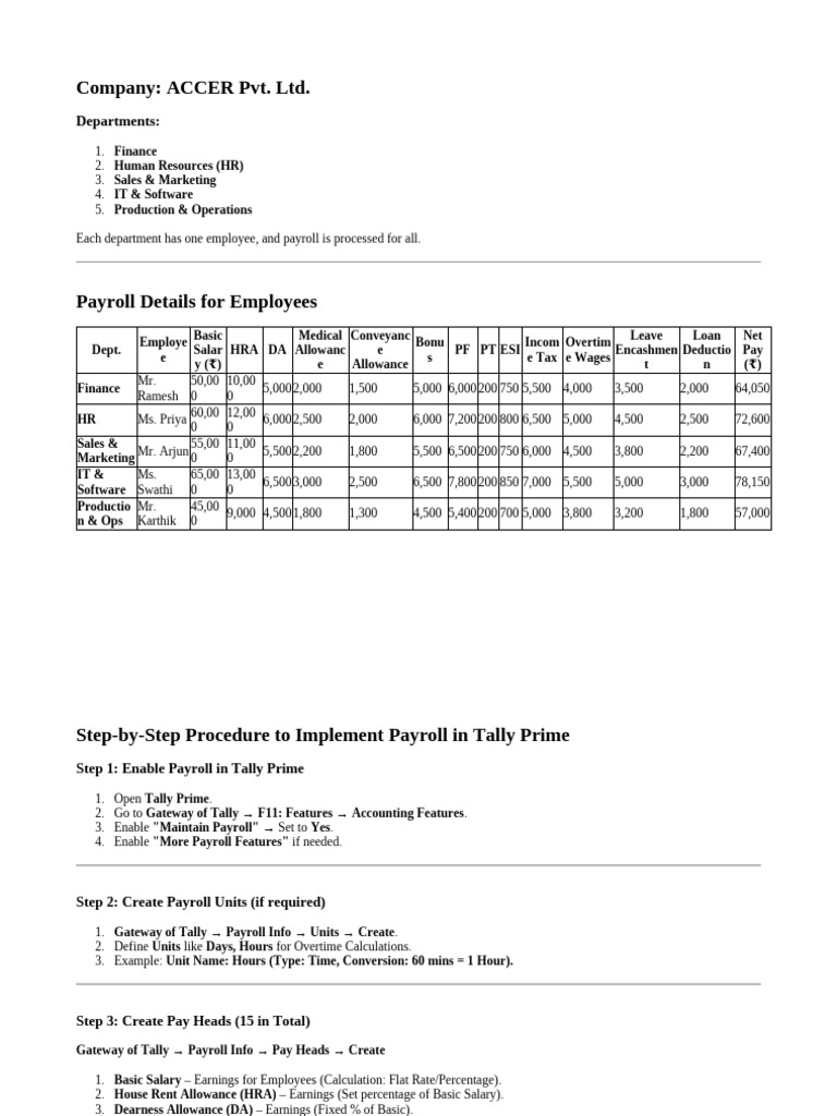 Payroll | PDF | Payroll | Employment