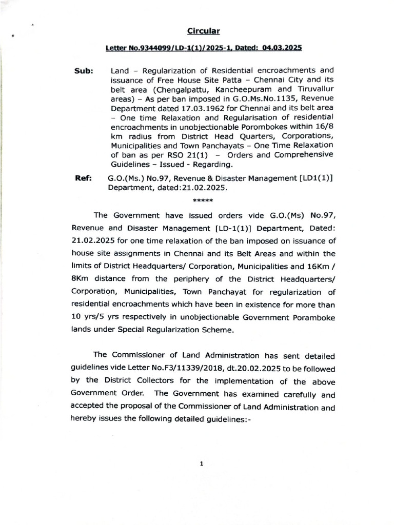 Circular Letter No. 9344099LD-1 (1) 2025-1, Dated 04.03.2025 | PDF