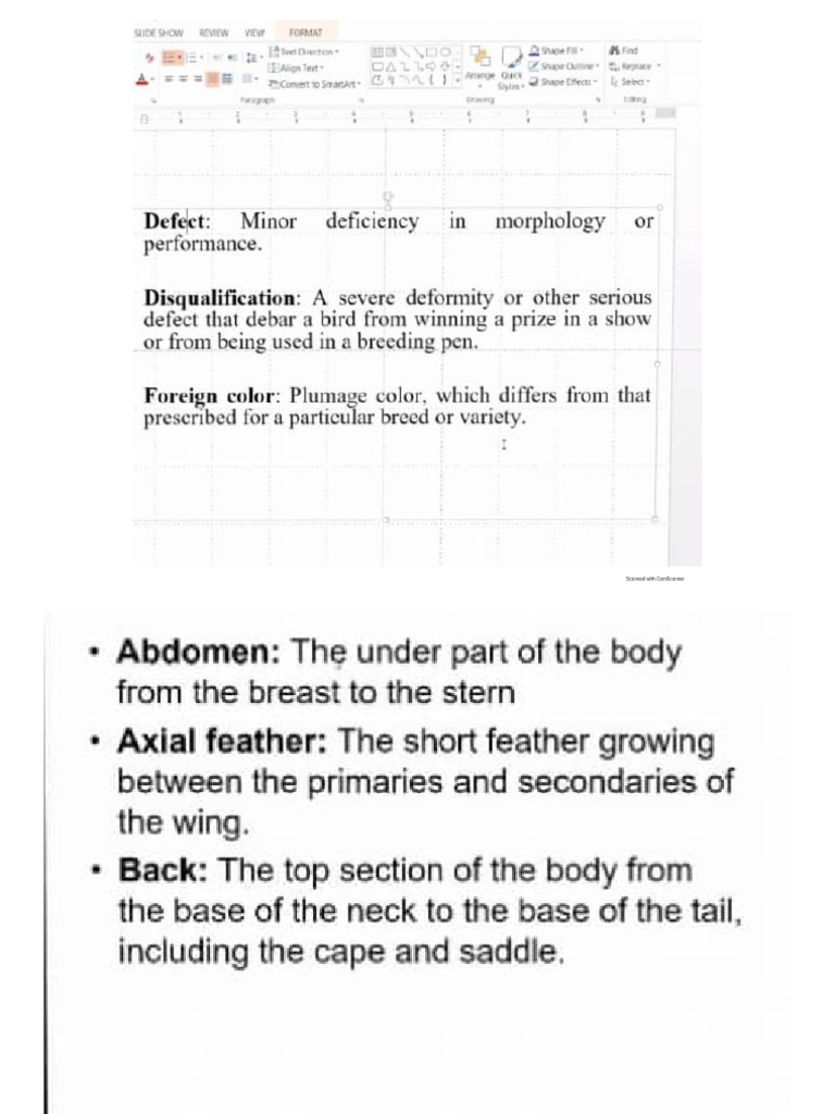 Terminology of Poultry | PDF