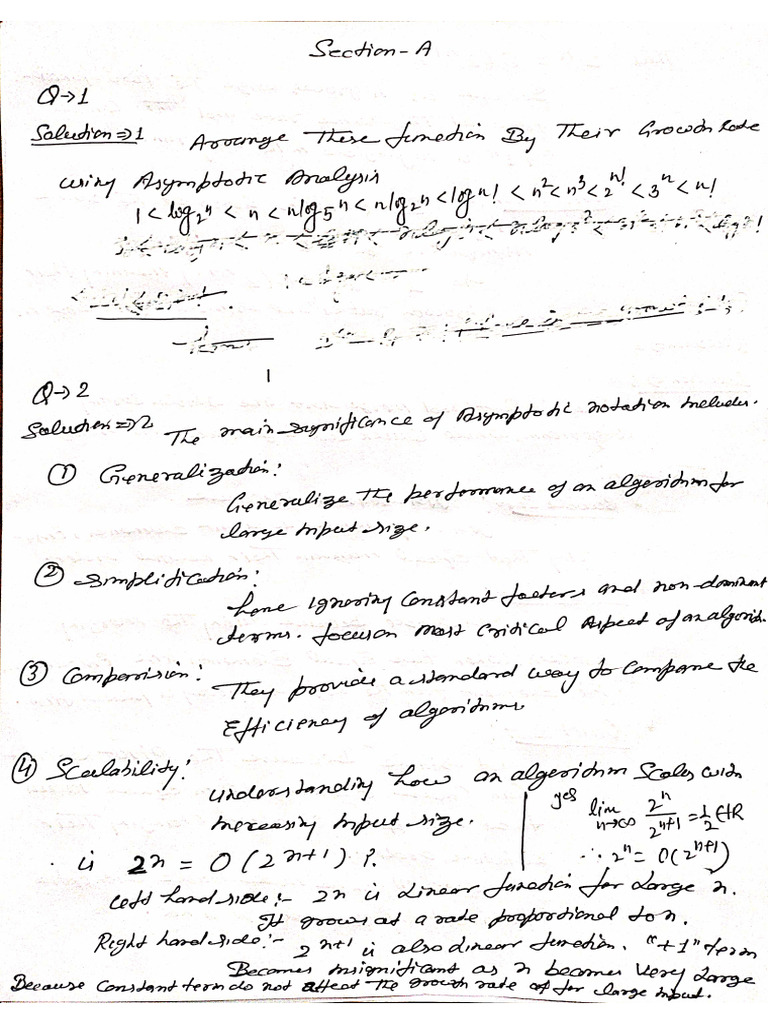 BCS503 ST-1 Solution | PDF