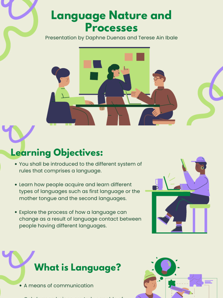 Topic 2 Language Nature and Processes | PDF | Communication | Word