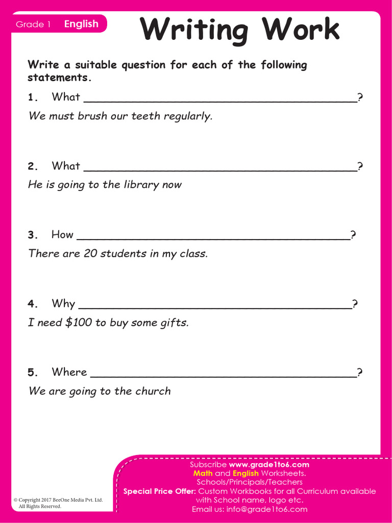 Literacy Grade 1 | PDF