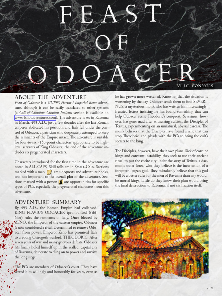 Feast of Odoacer - GURPS | PDF