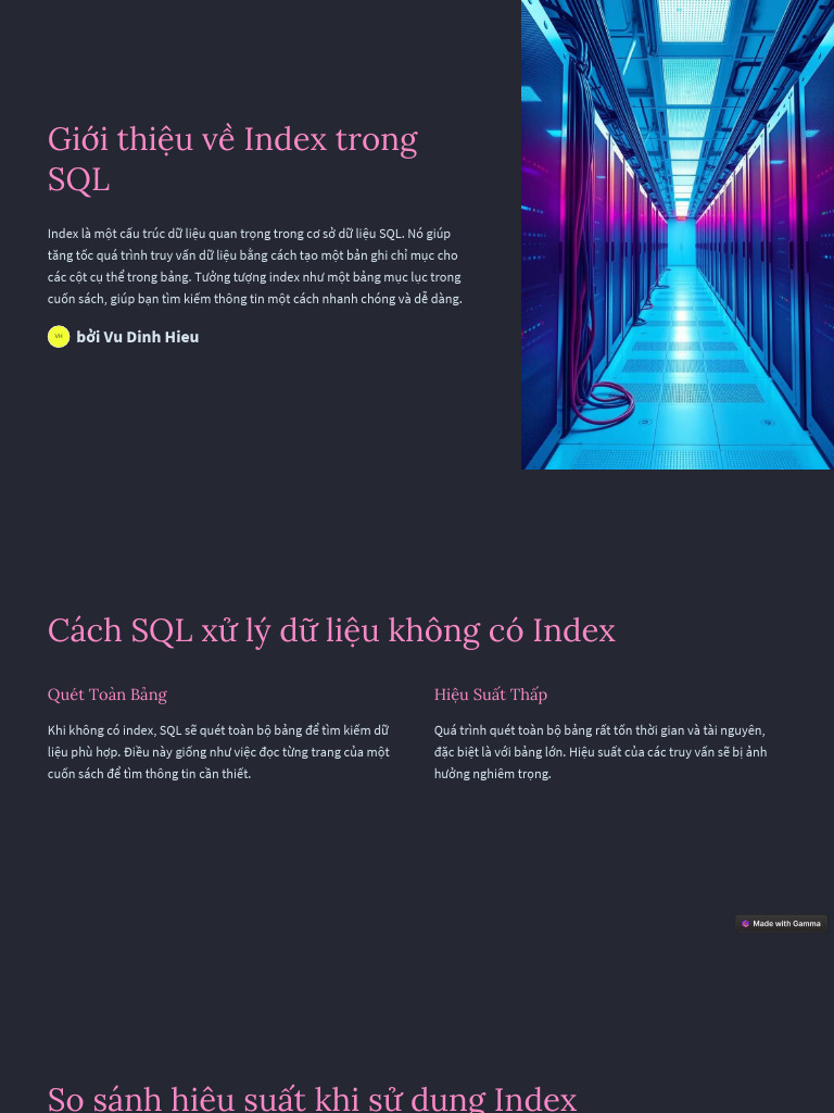 Gioi thieu ve index trong SQL | PDF