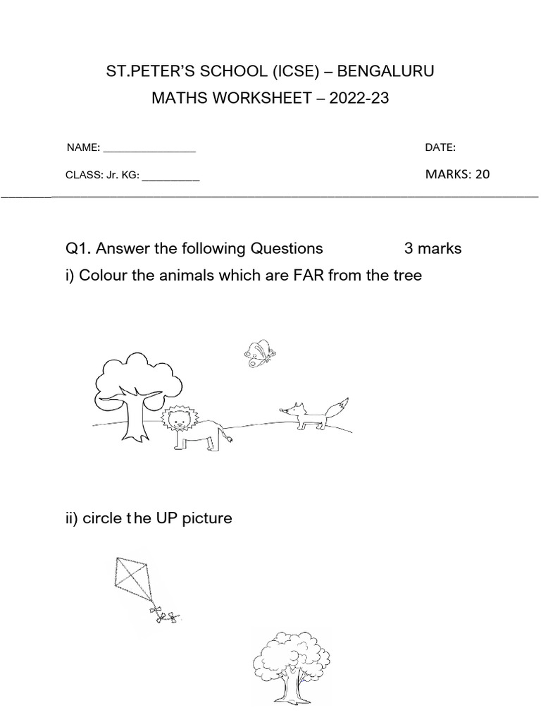 Math Work Sheet 1 | PDF