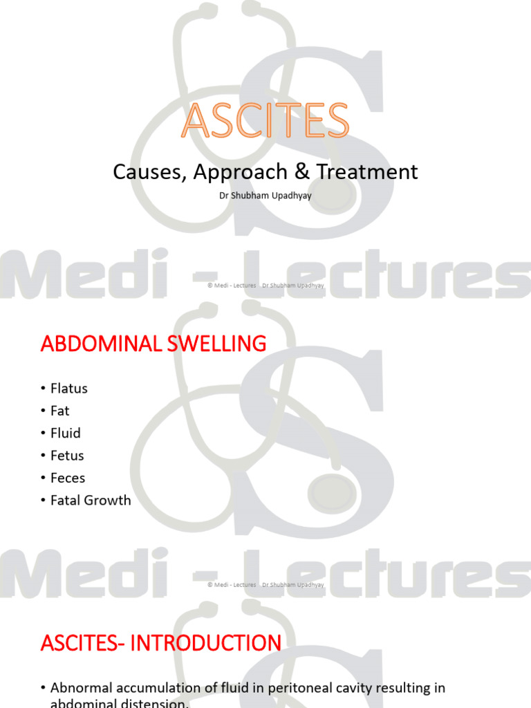ASCITES | PDF | Peritoneum | Medical Specialties