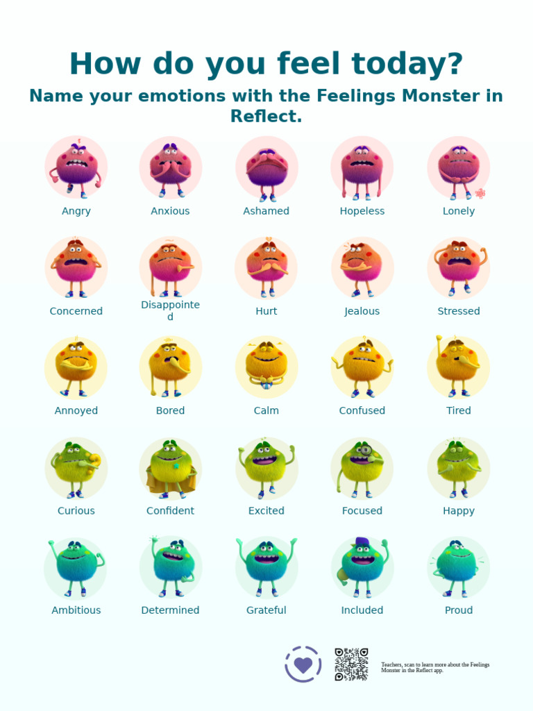Navigating Emotions With The Feelings Monster | PDF