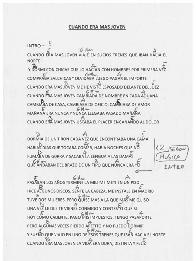Cuando Era Mas Joven | PDF