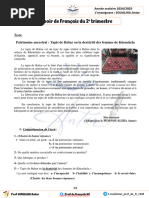 Sujets BEM Français 2025 | PDF | Algérie | Alger