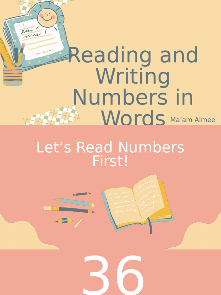 Write Numbers in Words Guide | PDF | Division (Mathematics) | Numbers