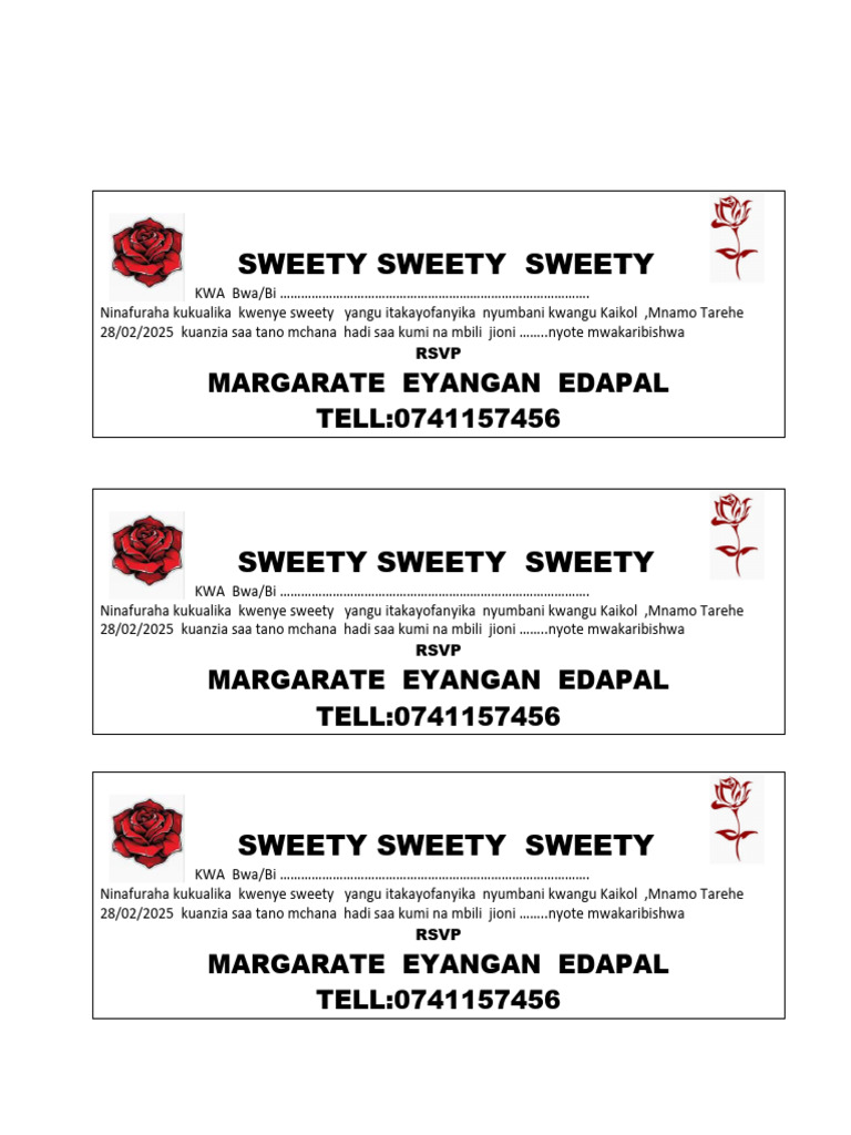 Sweety Sweety Sweety | PDF