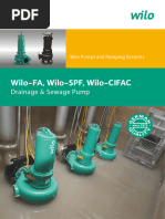 Wilo-EMU FA Submersible Pump Catalogue | PDF | Sewage Treatment | Pump