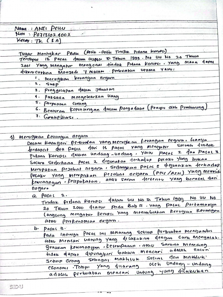 Tugas Ringkasan Anti Pellu | PDF