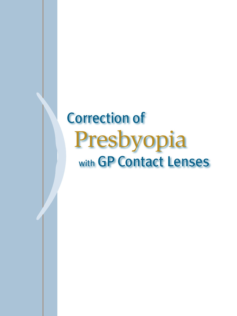 Presbyopia_Guide_English | PDF | Contact Lens | Human Eye