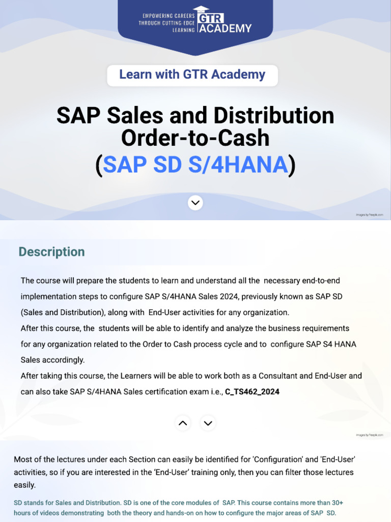 SAP SD Course Brochure - Sales Piricing - OTC | PDF | Mentorship | Learning