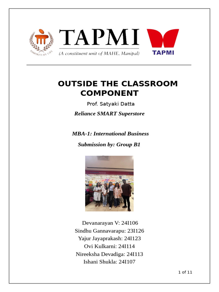 Reliance Smart Superstore | PDF | Grocery Store | Retail