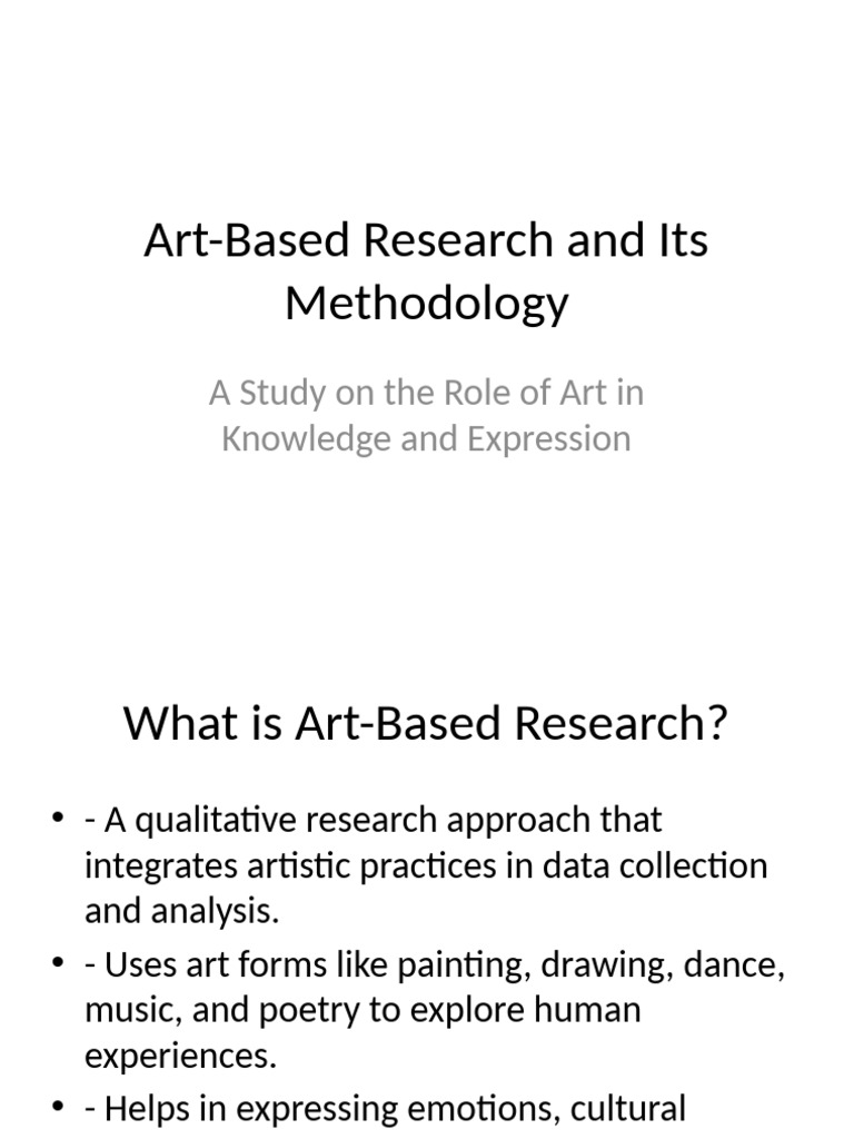 Art-Based Research: Exploring Emotions | PDF