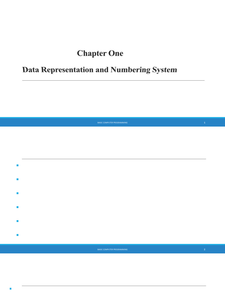 Understanding Data Representation in Computing | PDF | Byte | Computer ...
