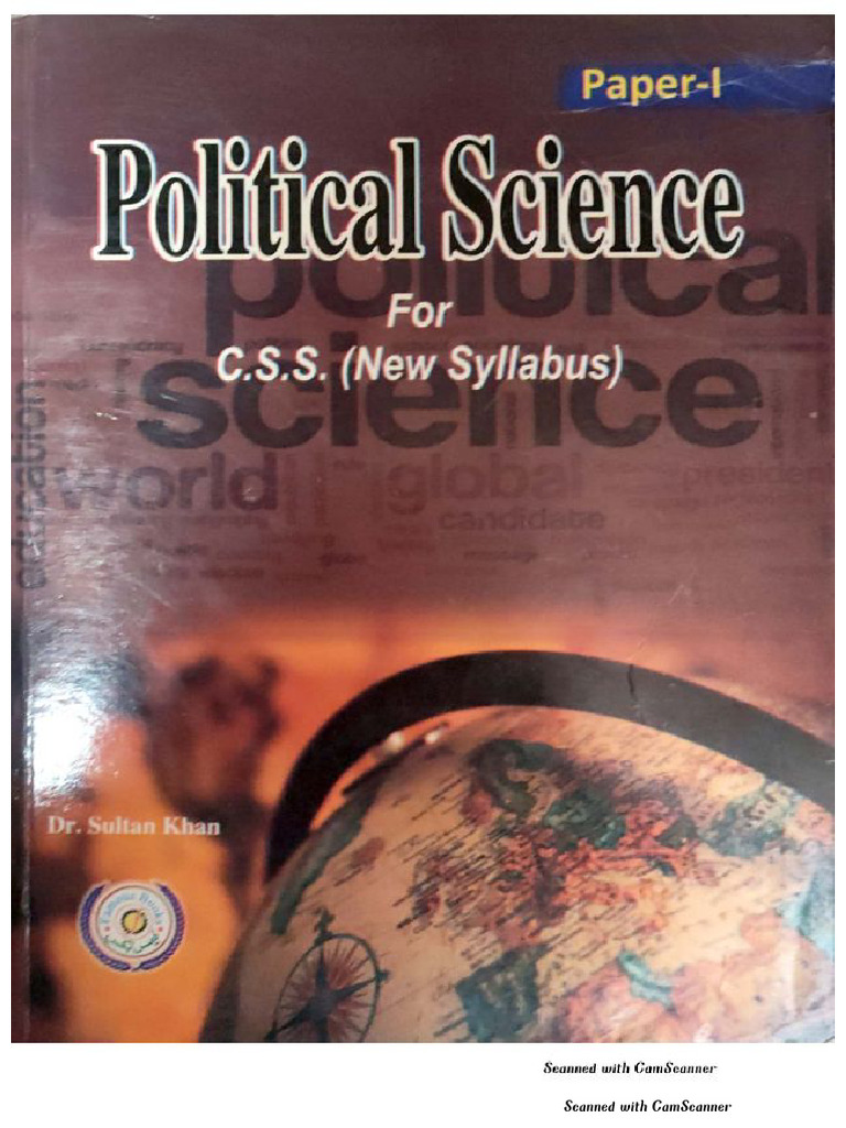 Political Science Css Paper 1 by Sultan Khan | PDF