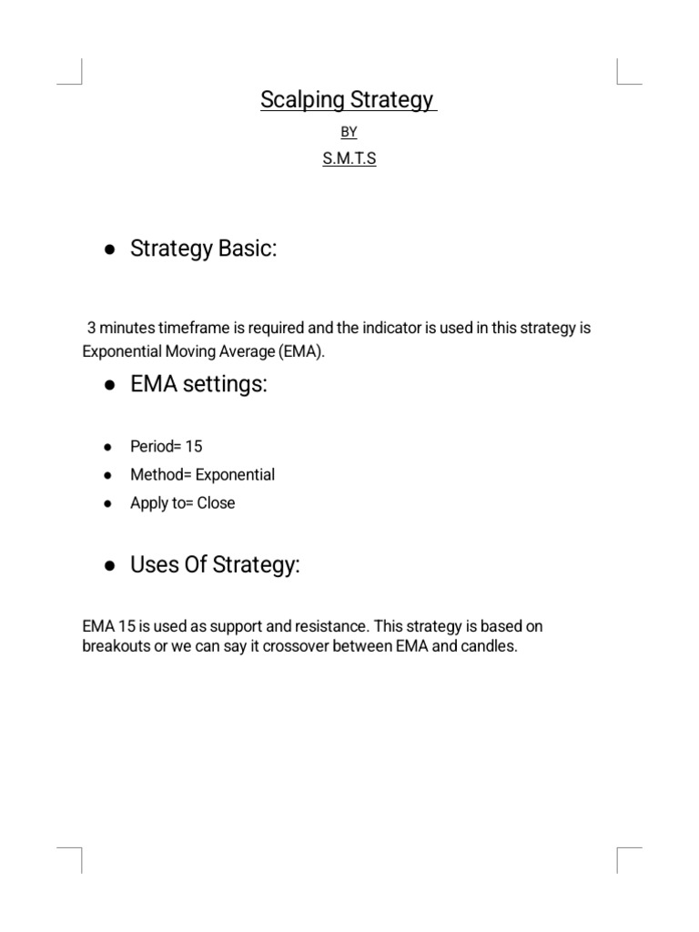 Scalping Strategy | PDF