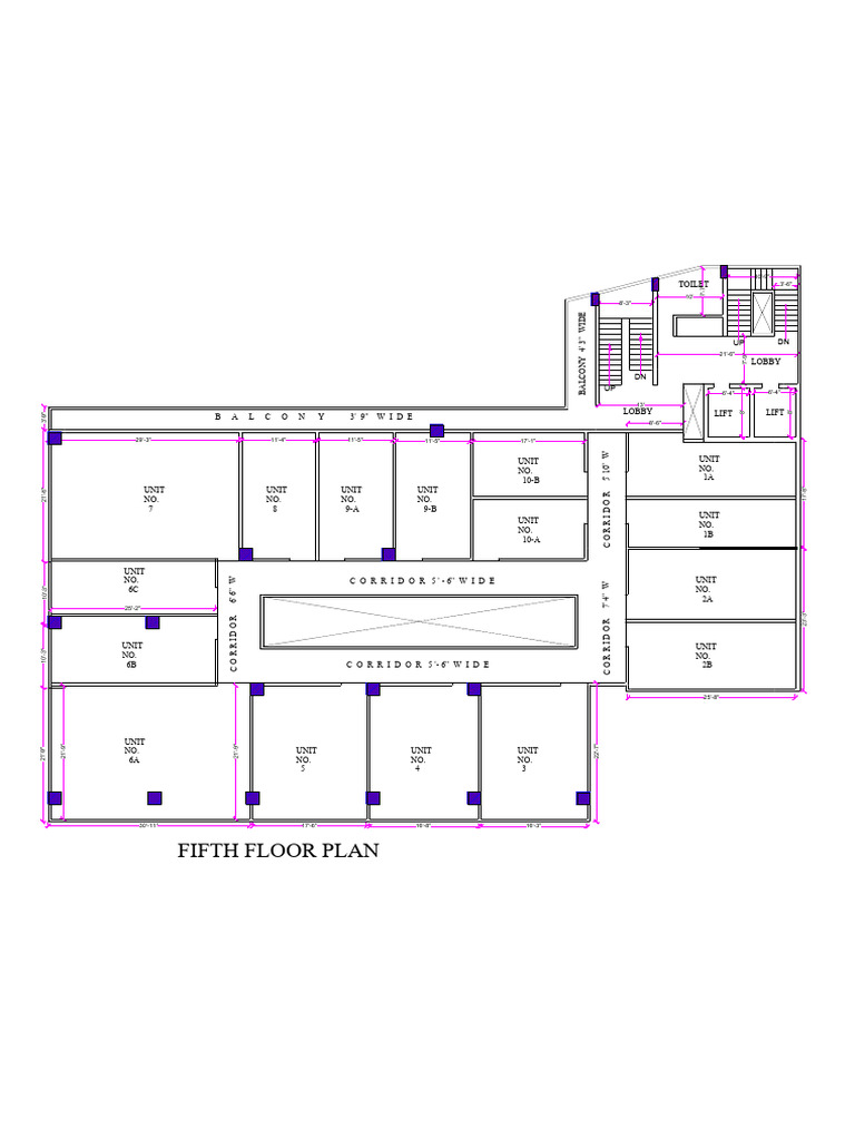 Fifth Floor Unit Layout Plan | PDF