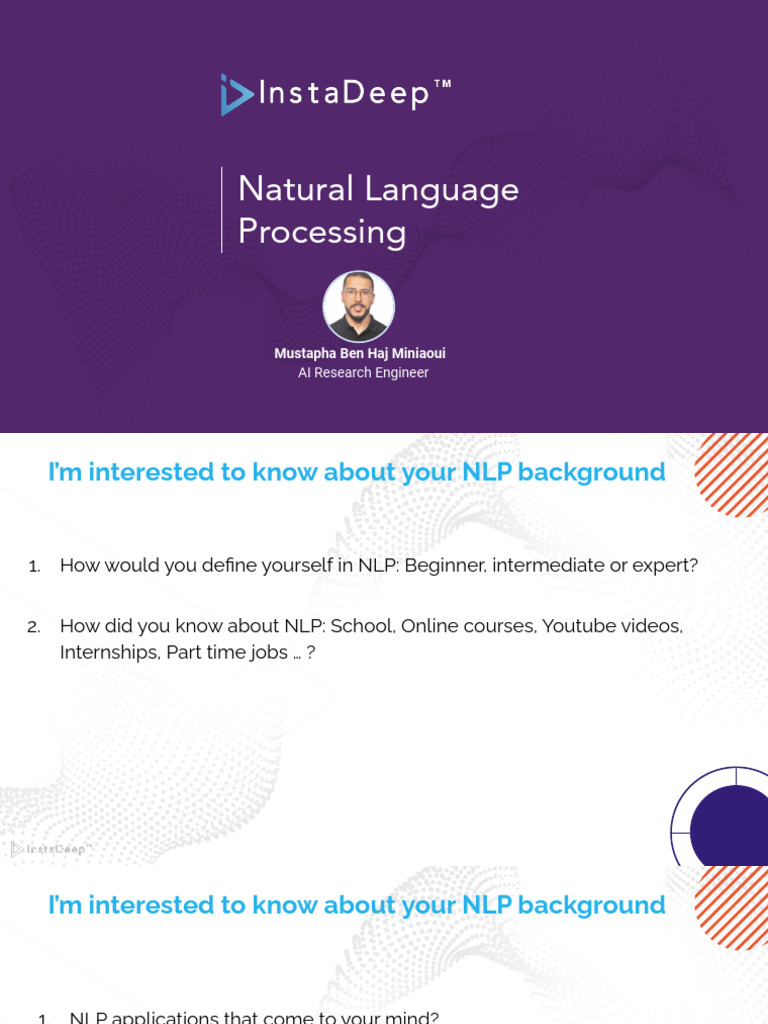 Session1 2024 - 2025 - Natural Language Processing | PDF | Human Communication | Grammar