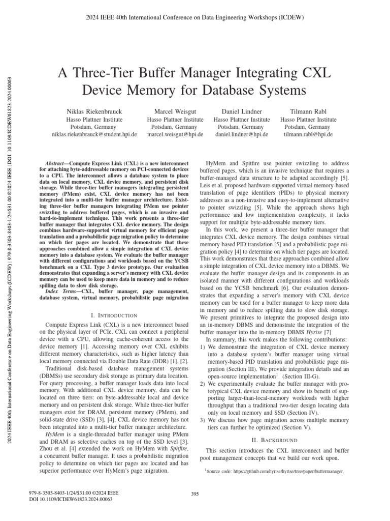 A_Three-Tier_Buffer_Manager_Integrating_CXL_Device_Memory_for_Database ... A_Three-Tier_Buffer_Manager_Integrating_CXL_Device_Memory_for_Database ...