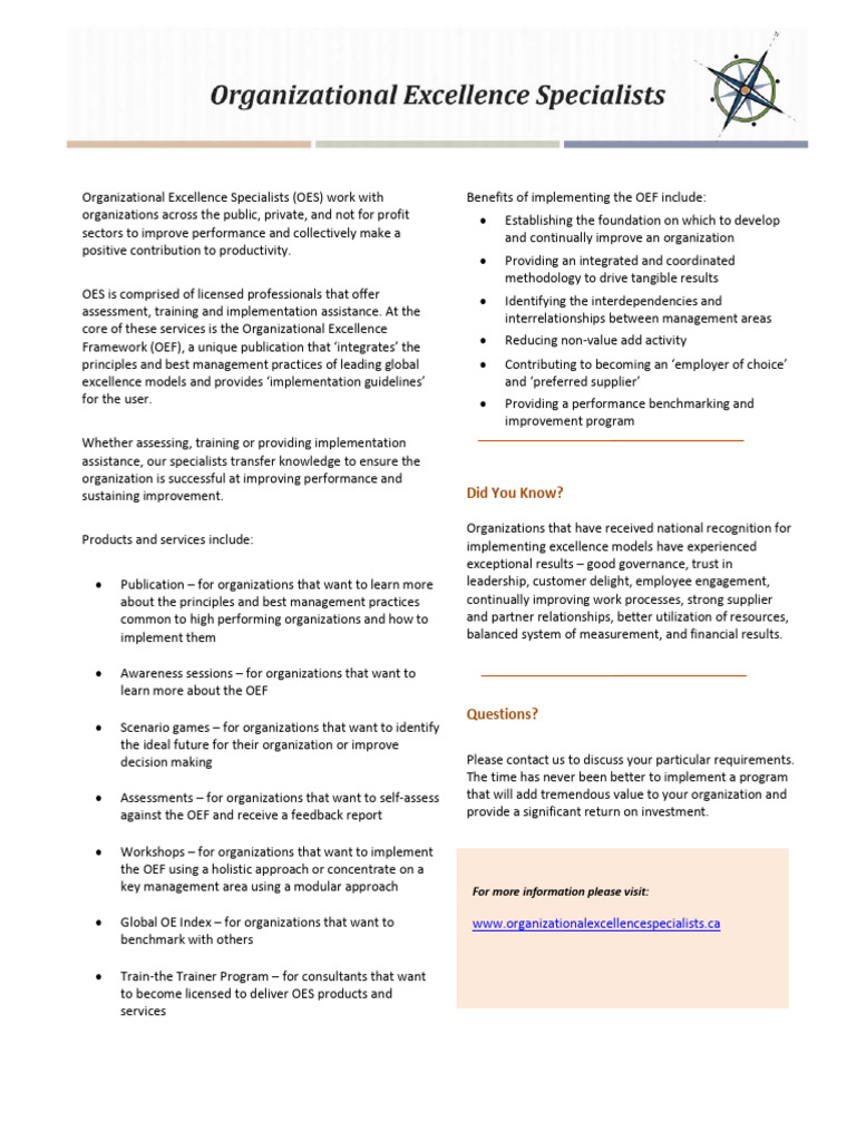 OEF Brochure Final 07.29.19 2 | PDF | Governance | System