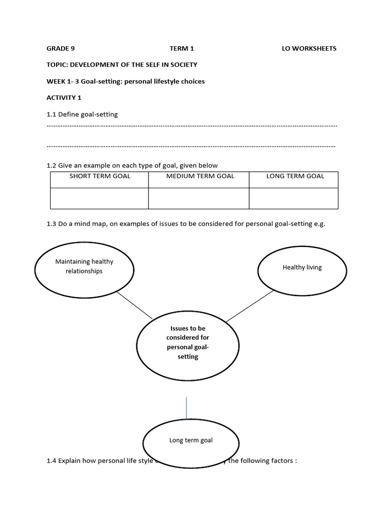Grade 9 LO Worksheets: Self & Society | PDF | Violence | Domestic Violence
