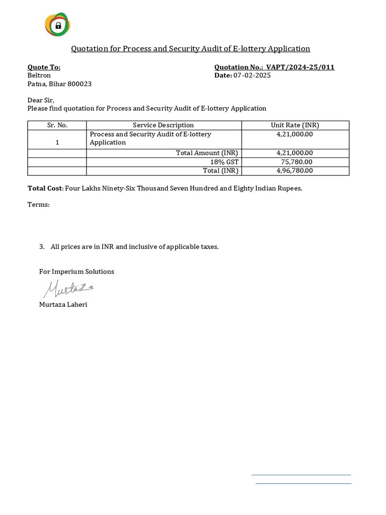 Imperium Solution - Process and Security Audit | PDF