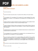 Preguntas y respuestas en español A1 | PDF