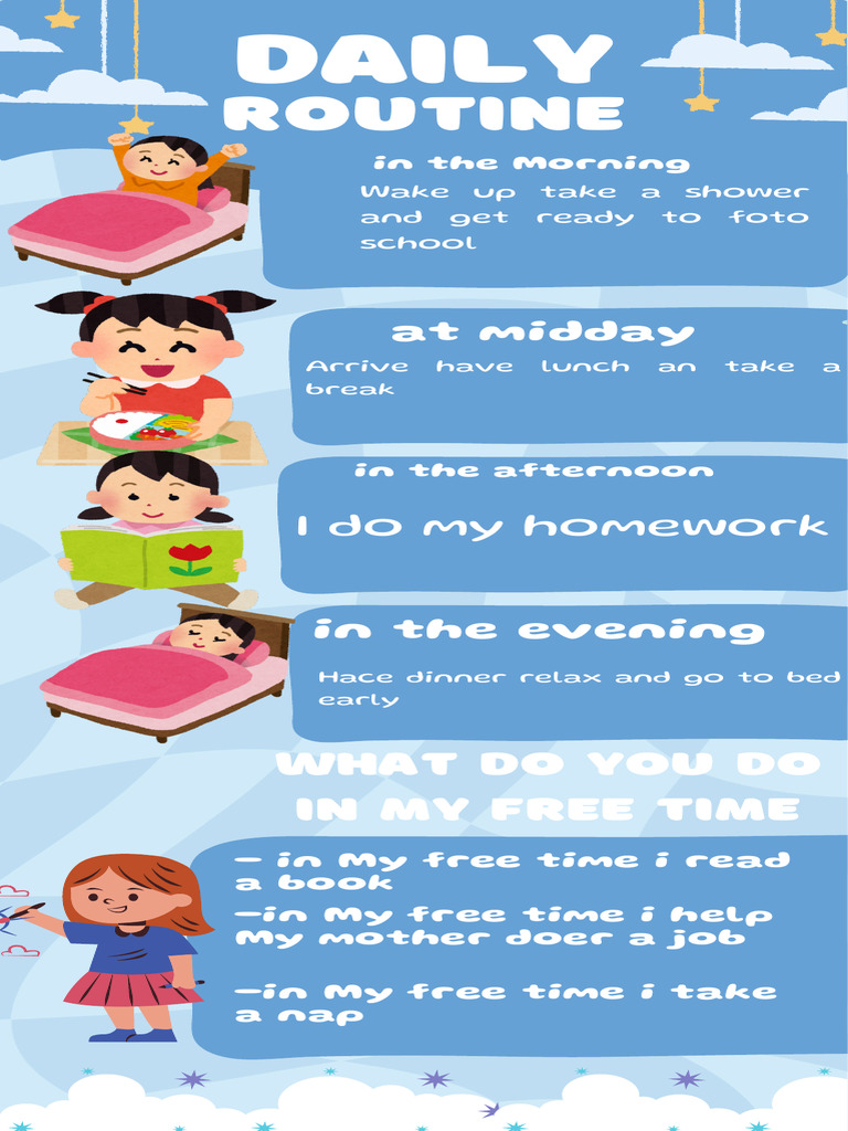 Blue Illustrative Daily Routine Infographic - 20250301 - 115711 - 0000 ...