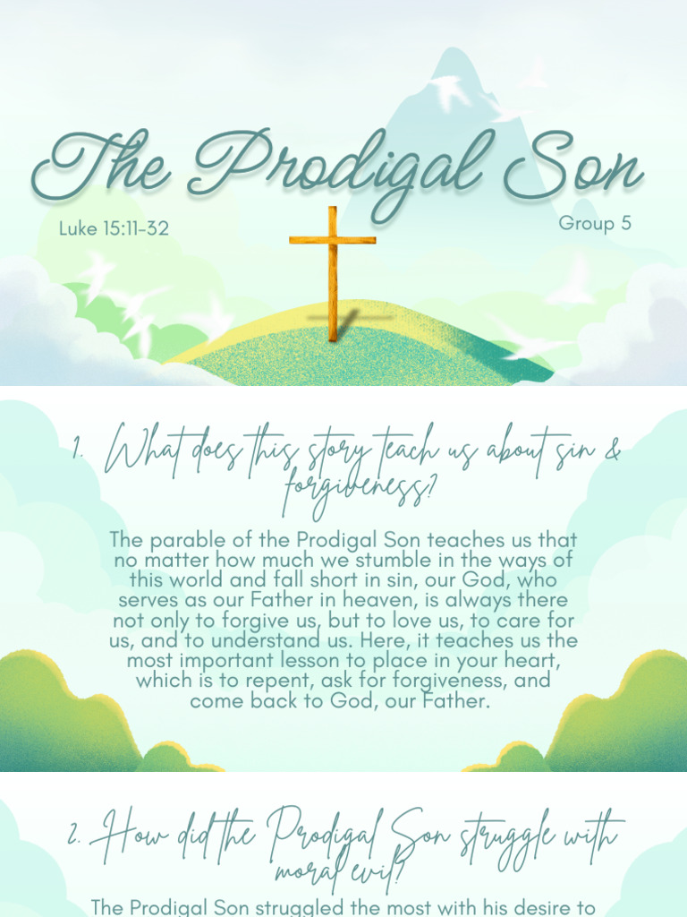 Group 5_The Prodigal Son | PDF | Forgiveness | Christian Belief And ...