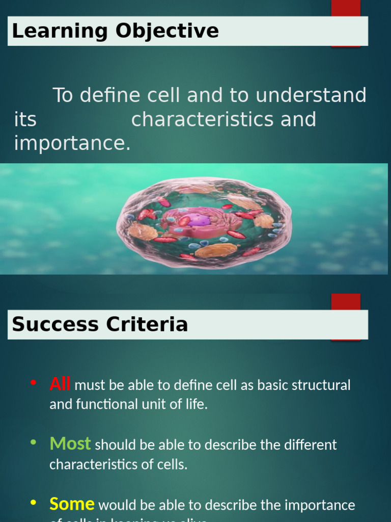 Understanding Cells: Structure and Importance | PDF | Cell (Biology ...