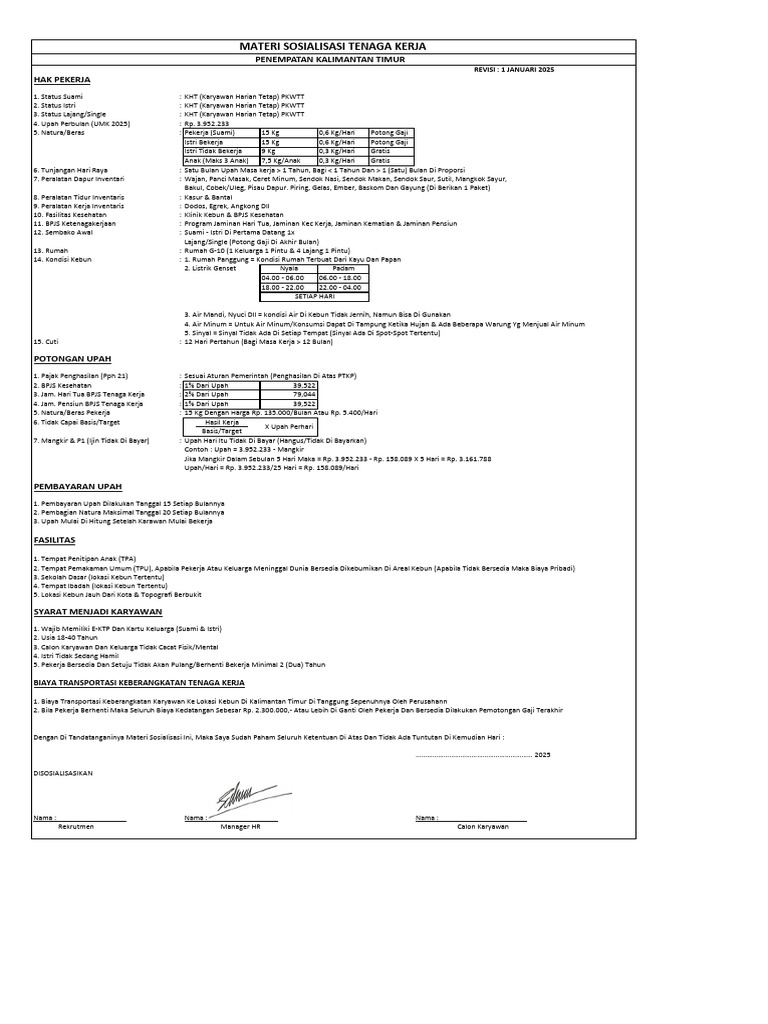 Materi Sosialisasi KHT Kubar - 2025 | PDF