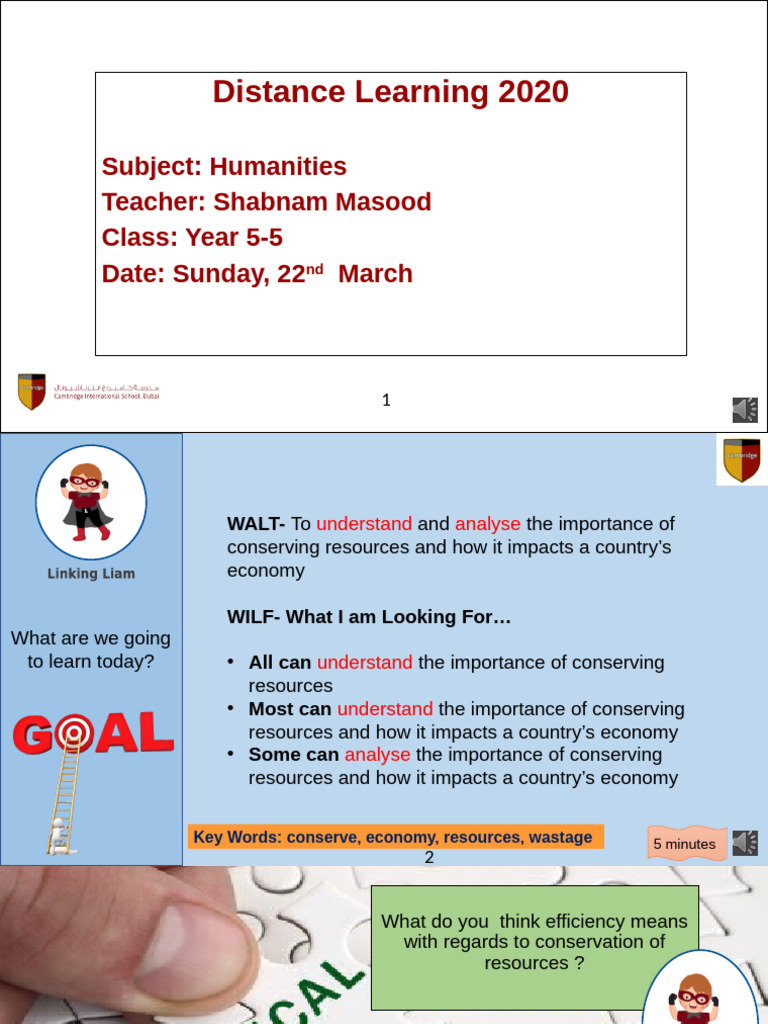 Humanities Lesson 1 PPT 5 5 | PDF | Economies