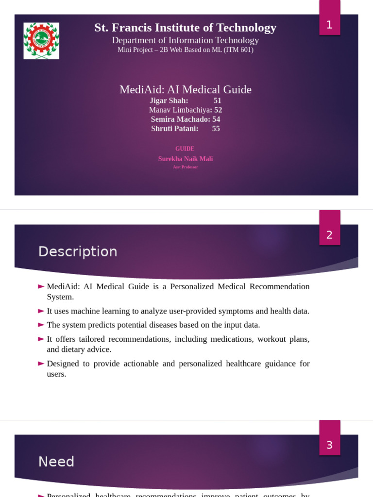 Final Mini Project Presentation 24-25b4 | PDF | Machine Learning | Information Science