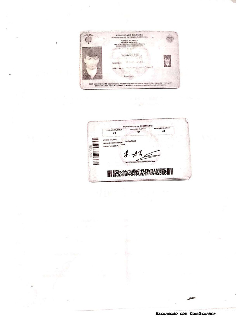 Libreta Militar Miguel Martinez - 062908 | PDF