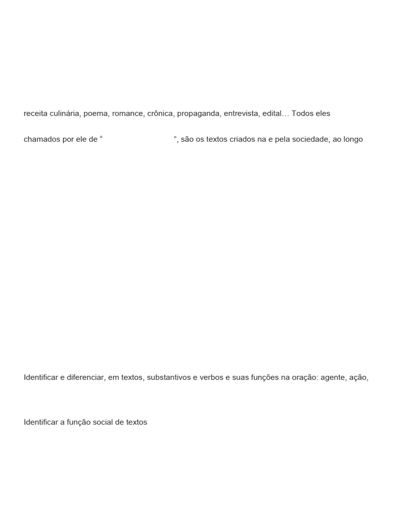 Portugues Genero Textual Diversos 3º 4º e 5º Ano Cucasuperlegal | PDF ...