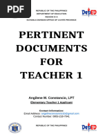 Tabbing Format for Teacher Applications | PDF