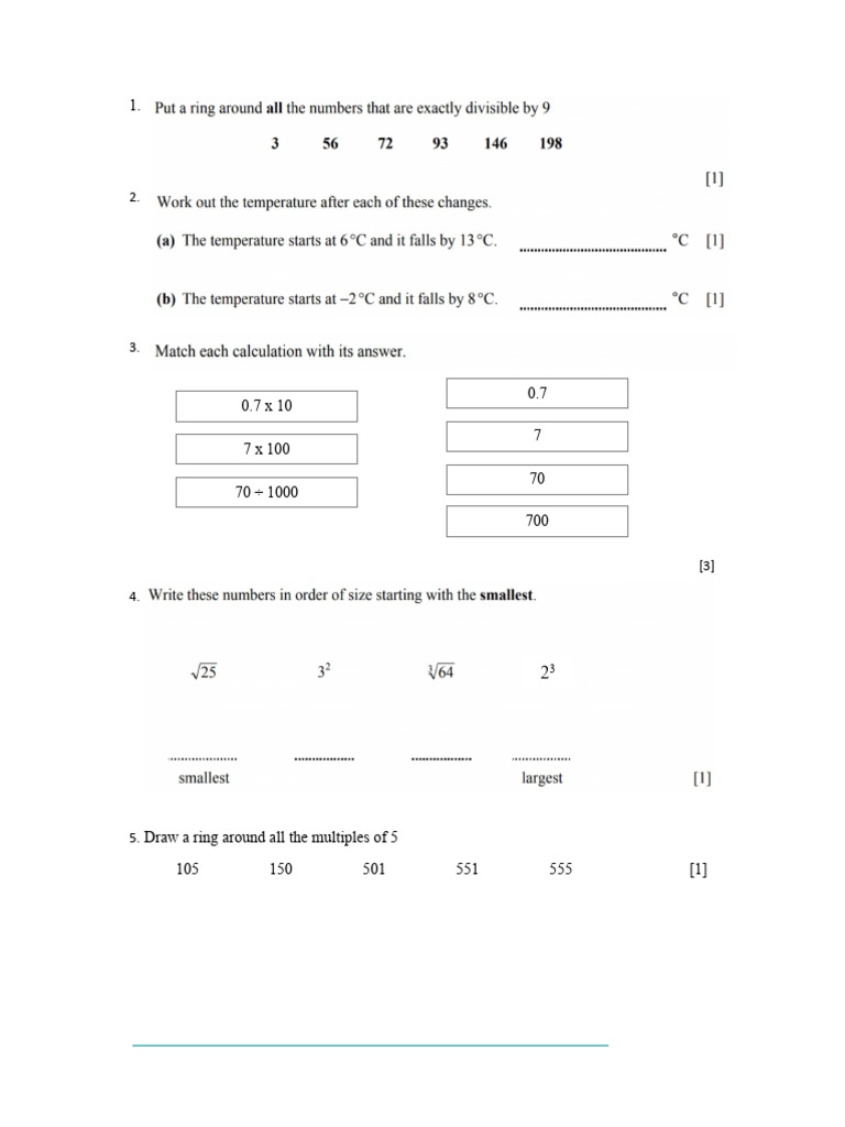 Math CA1 Y7 Tuition | PDF