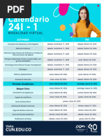 Calendarios Virtuales 25v01 25v06 | PDF