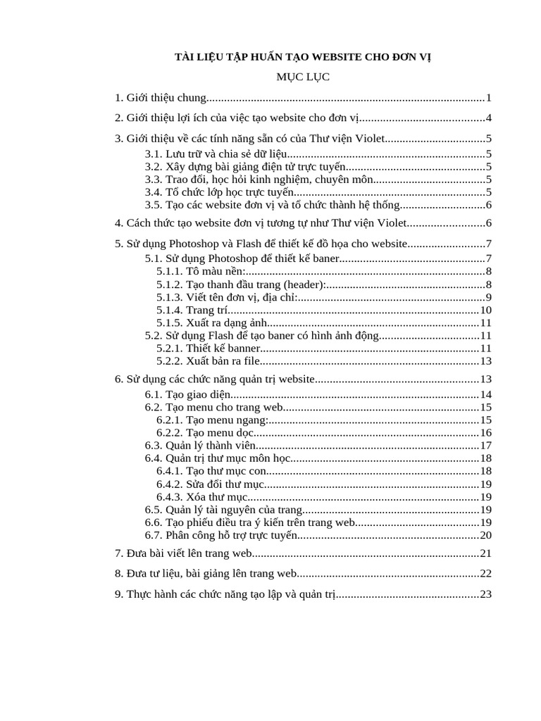 Huong Dan Thiet Ke Web Violet | PDF