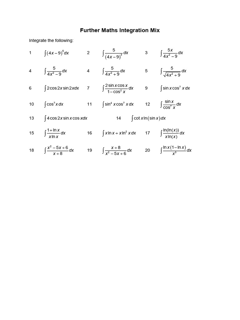 Integration by Substitution | PDF