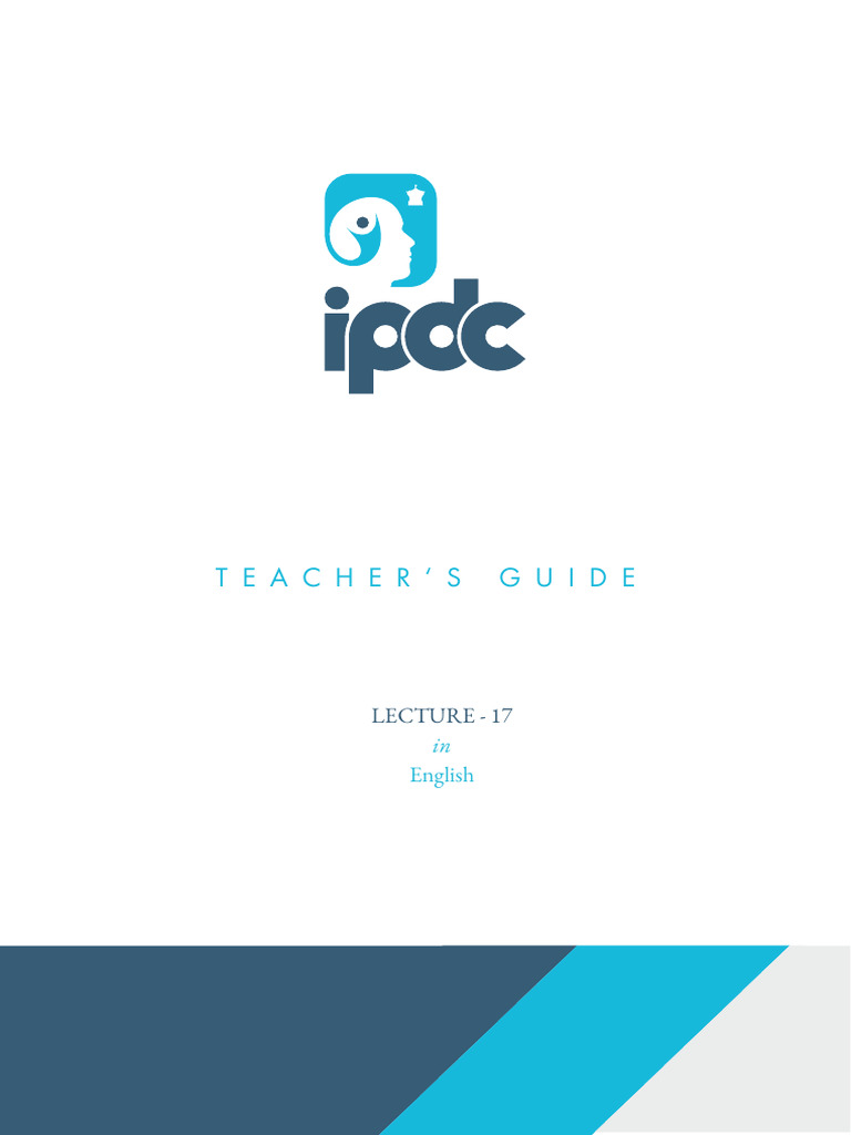 l17 Teacher's Guide | PDF