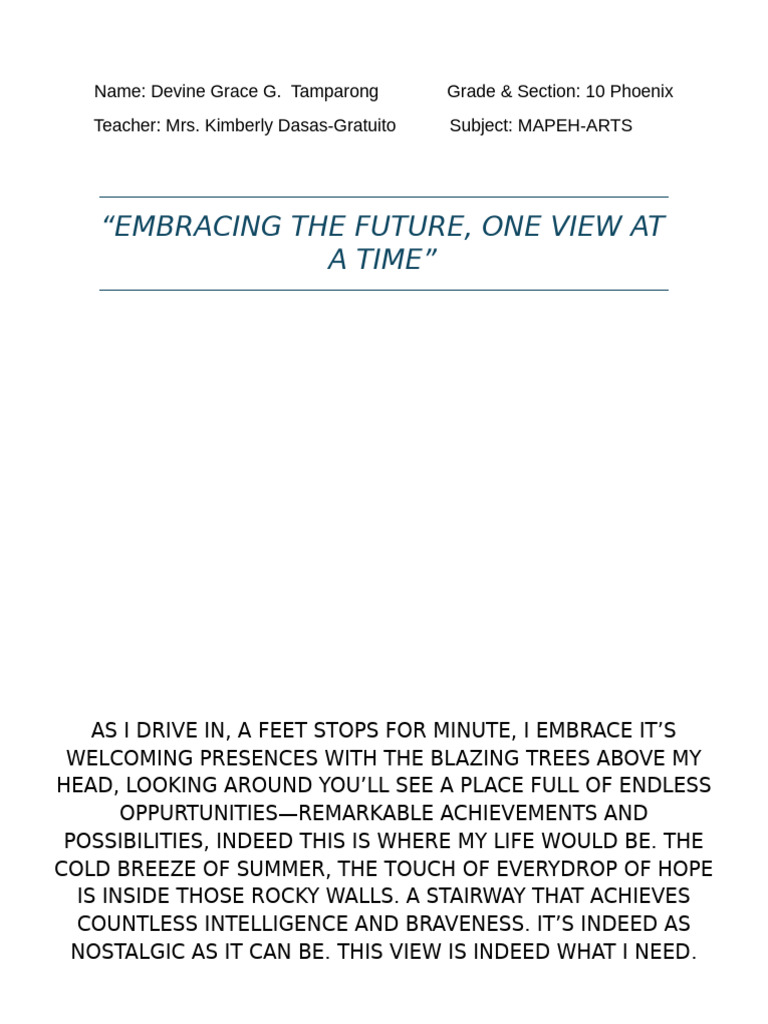 Embracing Future Opportunities In Art Pdf