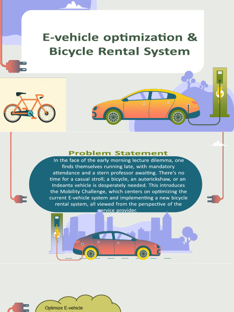 E Vehicle Optimization and Bicycle Rental System | PDF | Expense ...