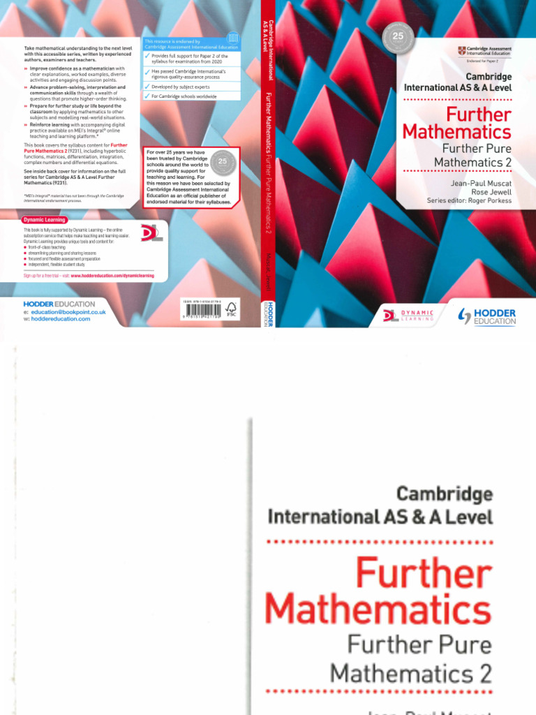 Cambridge International As & A Level Further Mathematics 2 | PDF