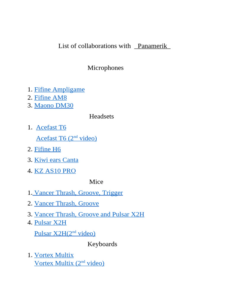 Collaboration List | PDF