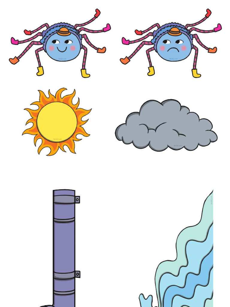 The Itsy Bitsy Spider Stick Puppets | PDF